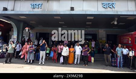 MUMBAI, INDIA - JUNE 1: Passengers are awaiting a taxi outside Dadar ...