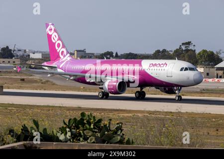 Airbus A320-232 (REG: OE-IDT) in Peach Aviation colors but now ...