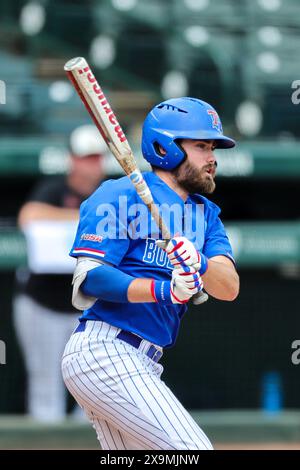 June 2, 2024: Redhawks designated hitter Ty Stauss #8 smiles towards ...