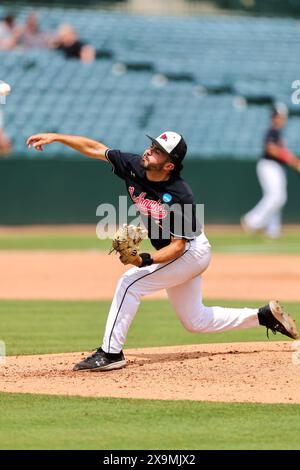 June 1, 2024: SEMO pitcher Brian Strange #5 releases the ball off his ...