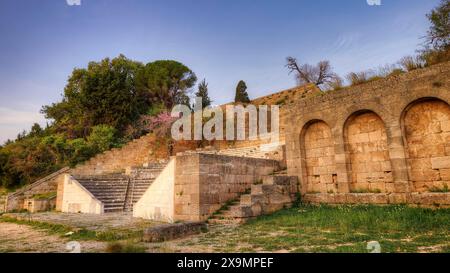 Rhodes town ancient amphitheatre. Rhodes, Greece Stock Photo - Alamy
