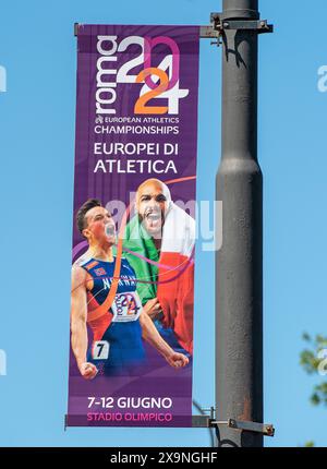 at the European Athletics Championships, Stadio Olimpico, Rome, Italy ...