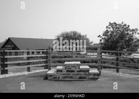 CHIVERTON ROUNDABOUT REPLACEMENT FLYOVER BRIDGE A30 BYPASS Stock Photo ...