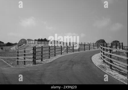 CHIVERTON ROUNDABOUT REPLACEMENT FLYOVER BRIDGE A30 BYPASS Stock Photo ...