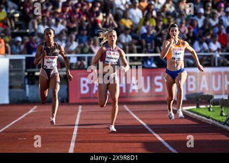 Amy Hunt (Great Britain) during the 200 metres heat race during the ...