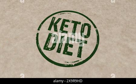 Keto diet stamp icons in few color versions. Ketogenic friendly food ...