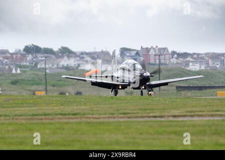 ZM343 - Royal Air Force Beechcraft T6C Texan II taxis at RAF Valley ...