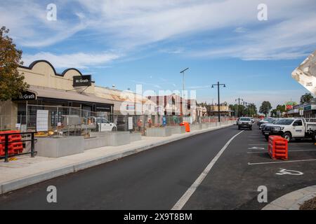 Scone town centre with improvement works underway, Scone is the horse ...