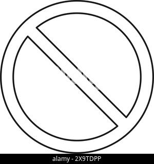 Ban sign clipart, symbol illustration vector Stock Vector Image & Art ...