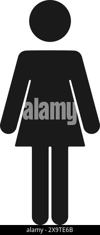 Female Simple vector icon Stock Vector Image & Art - Alamy