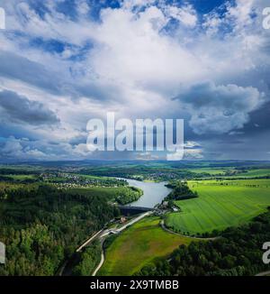 Malter, dam, quarry Stock Photo - Alamy