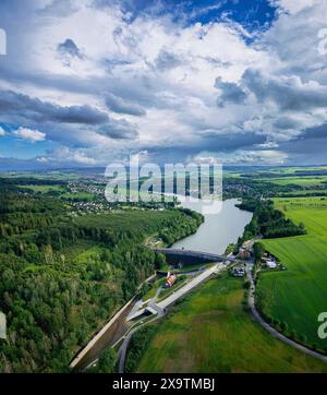 Malter, dam, quarry Stock Photo - Alamy