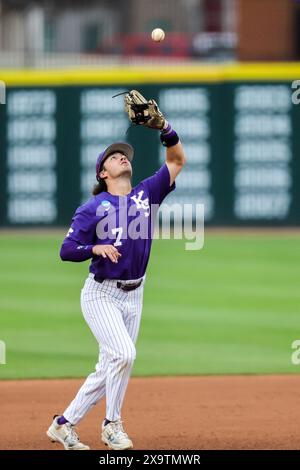 June 2, 2024: Brady Day #7 of Kansas State starts his swing during an ...