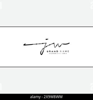 JW Initial Logo in Signature Style for Photography and Fashion Business ...