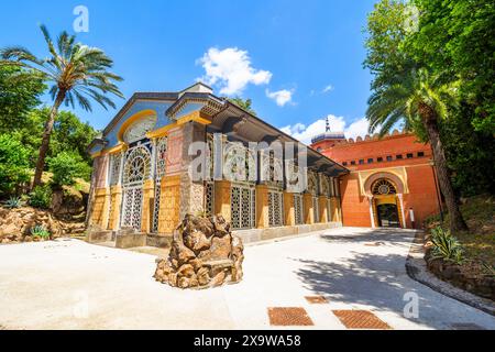 Serra Moresca (Moorish greenhouse) in Villa Torlonia, a park with a ...
