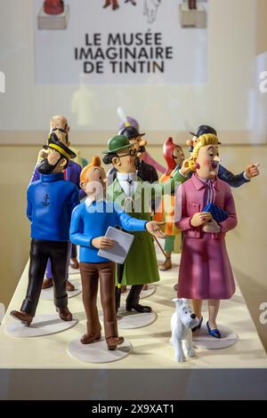 A display in the Tintin Museum in Brussels, the Belgian capital Stock ...
