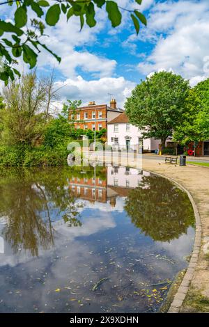 Writtle Essex Village Pond on Green Stock Photo - Alamy