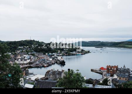 A view towards Oban harbour Stock Photo - Alamy