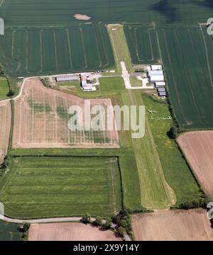 aerial view of Bagby Airfield, North Yorkshire Stock Photo - Alamy