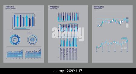 Project elements commercial charts. Modern visual vector illustration ...