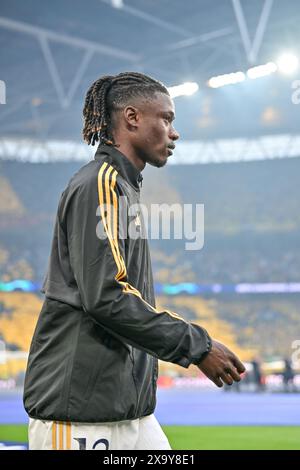LONDON, ENGLAND - JUNE 1: Eduardo Camavinga of Real Madrid celebrates ...