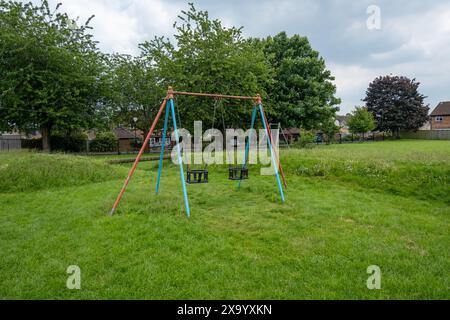 Vicarage Road Playing Fields Play Area Stock Photo - Alamy