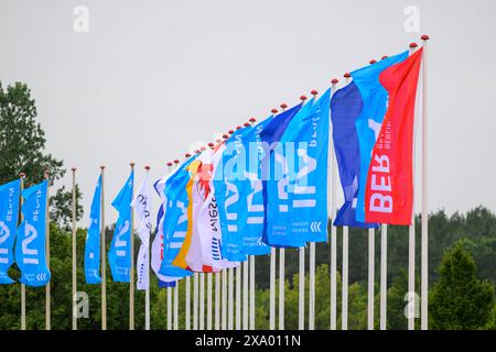 Fahnen der ILA Berlin (Internationale Luft- und Raumfahrtausstellung ...