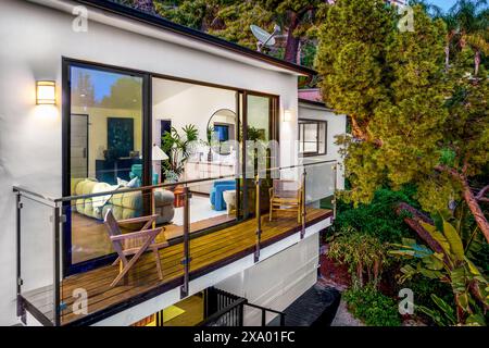A modernized Hollywood Hills residence in Los Angeles, California Stock ...