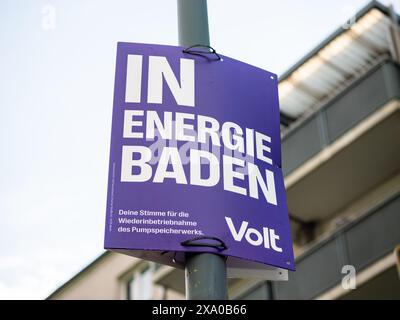 Volt party election poster Stock Photo - Alamy
