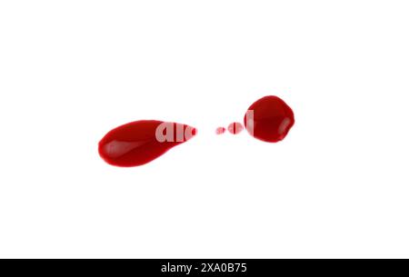 Spilled red wine puddle isolated on white background. Red wine puddle ...