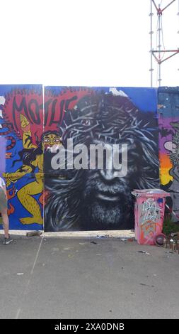 Stockholm, Snosatra, Sweden. May 12 2024. Spring beast. Graffiti ...