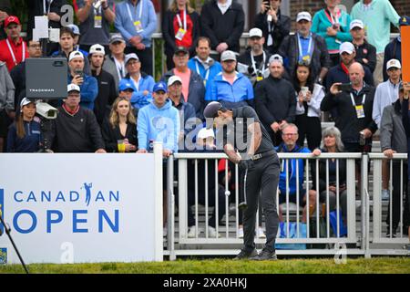 Aaron Rai, of England, hits during the second round in the World Golf ...
