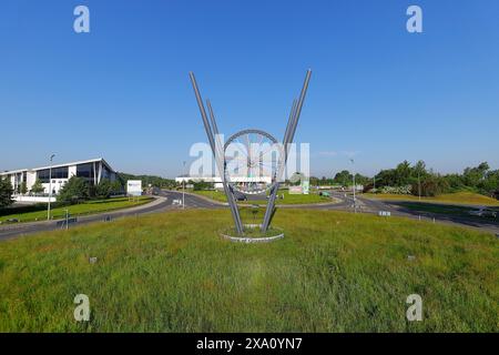 Glasshoughton Wheel Of Light near Castleford,West Yorkshire,UK Stock ...