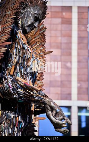 Sunderland, Tyne and Wear, Knife Angel contemporary sculpture formed of ...