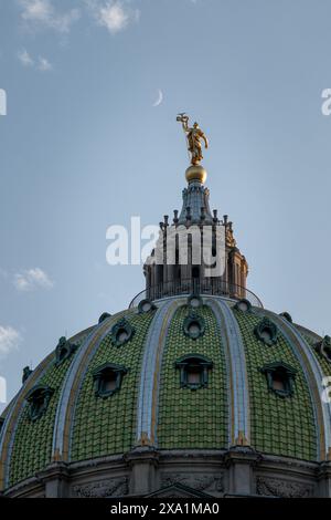 The Pennsylvania State Capitol Complex dome in Harrisburg, USA Stock ...