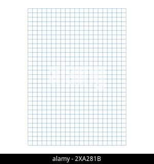 Graph paper sheet. Blue grid. White background. Vector illustration ...