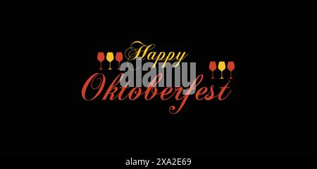 Oktoberfest Spirit with Chic Text Art Design Stock Vector Image & Art ...