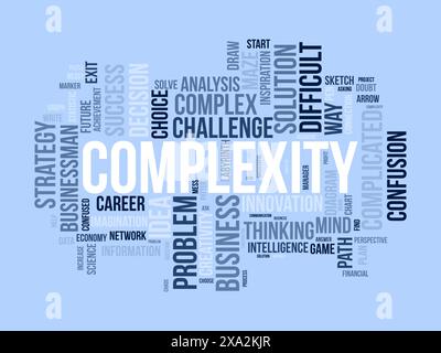 Complexity word cloud template. Confusion decisions concept vector ...