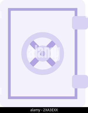 Round door handle icon flat vector. Metal key. Lock knob Stock Vector ...