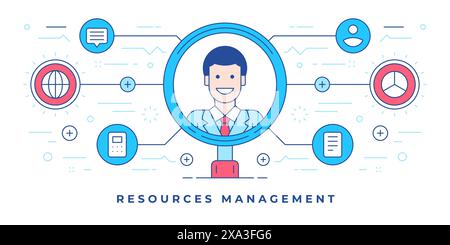 Resource management vector infographic template. Triple bottom line ...