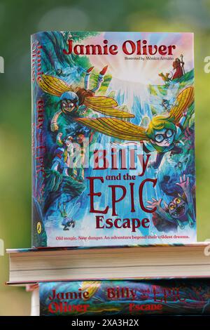 Jamie Oliver's new book Billy and the Epic Escape on show during a ...