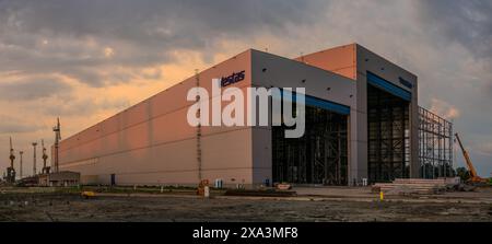 Production of rotor blades at Vestas Wind Systems Stock Photo - Alamy