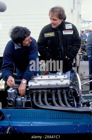 Towcester, Northampton, England circa 1991. An ERA R5B 'Remus' vintage ...