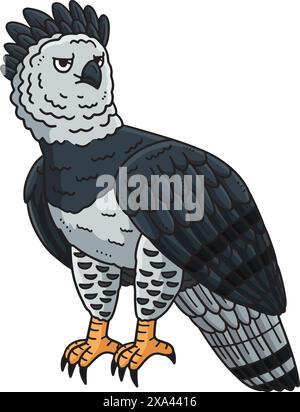 Harpy Eagle Animal Cartoon Colored Clipart Stock Vector Image & Art - Alamy