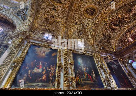 Paintings by Jose Rodriquez Carnero, Chapel of the Rosario, 1690, Santo ...