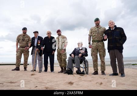 Veteran Jack Mortimer return to Sword Beach in Normandy, France, where ...