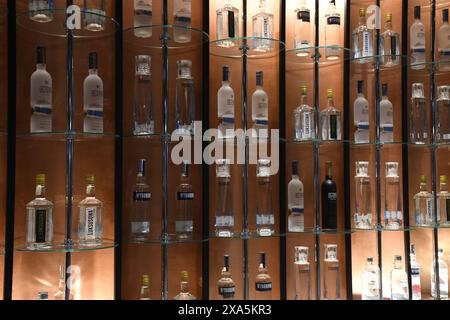 Many types of Vodka bottles in the Polish Vodka Museum in Warsaw Stock ...