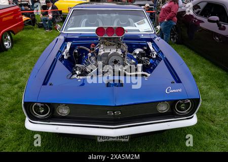 Modified 1967 Chevy Camaro Super Sport muscle car in the Moab Rotary ...