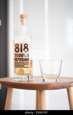 A bottle of 818 tequilla Stock Photo - Alamy