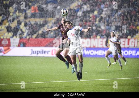 Saar Janssen (3) of Belgium pictured during a game between the national ...